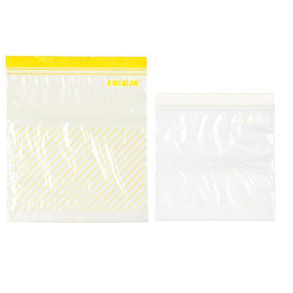 IKEA ISTAD RESEALABLE DOUBLE ZIPLOCK Plastic bag | Shopee Malaysia