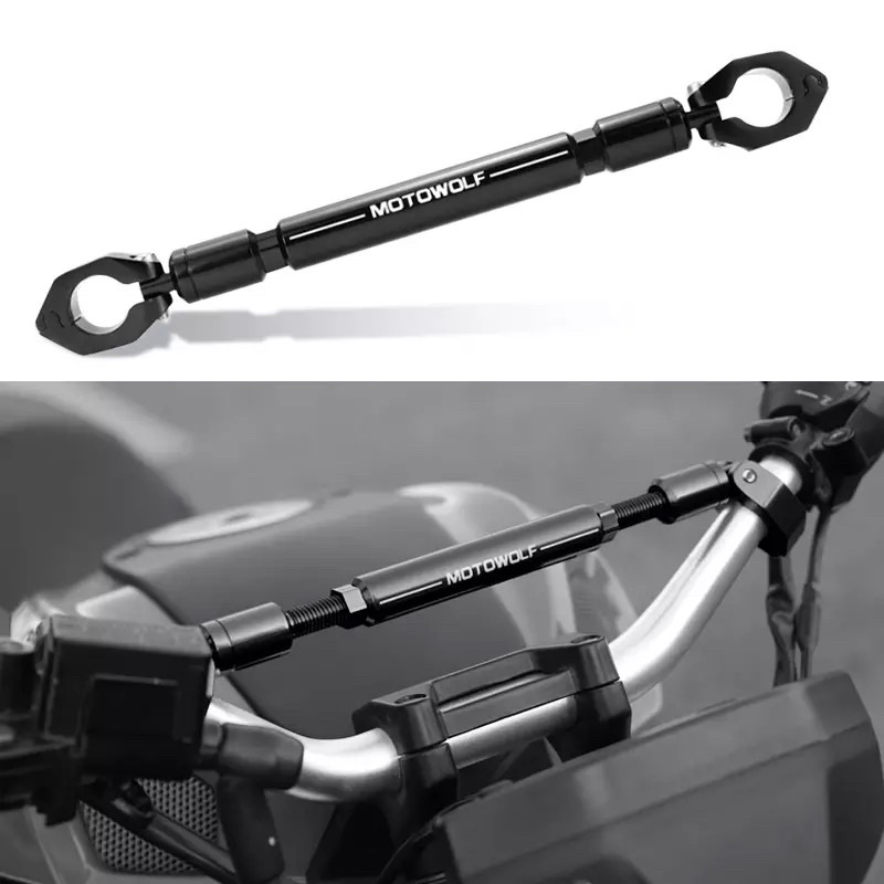 Motowolf Motorcycle Handlebar Cross Bar Universal Cnc Aluminum 7 8