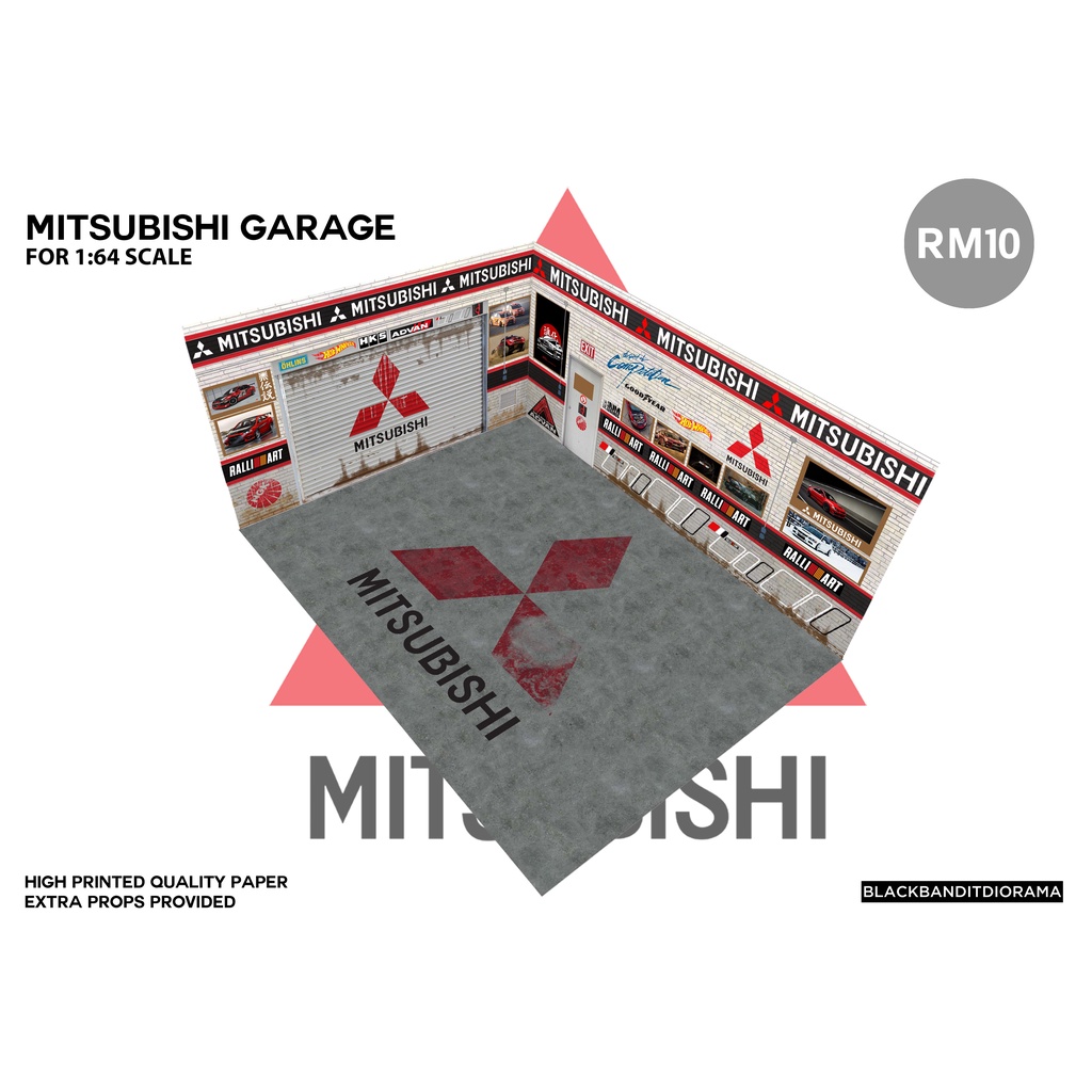 Mitsubishi Garage Diorama | Shopee Malaysia
