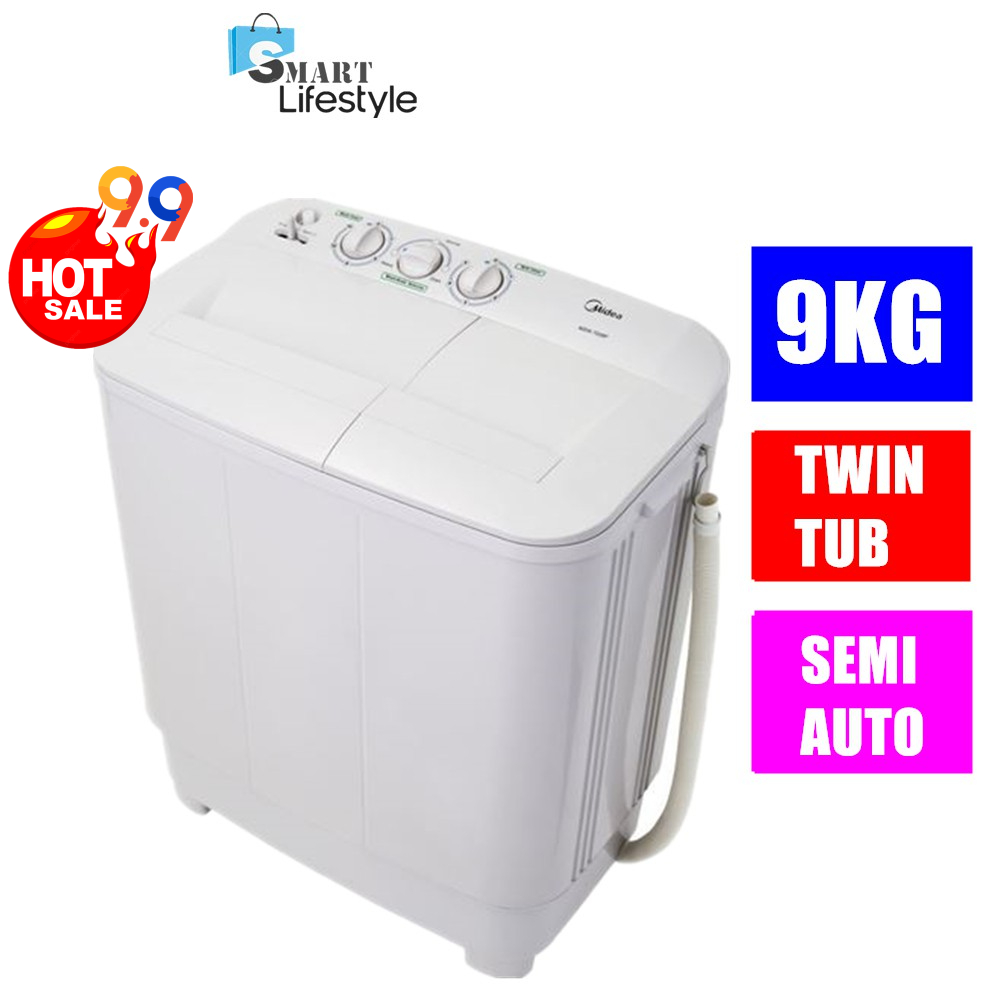 Midea Semi Auto Washing Machine (9kg) MSW-9008P | Shopee Malaysia