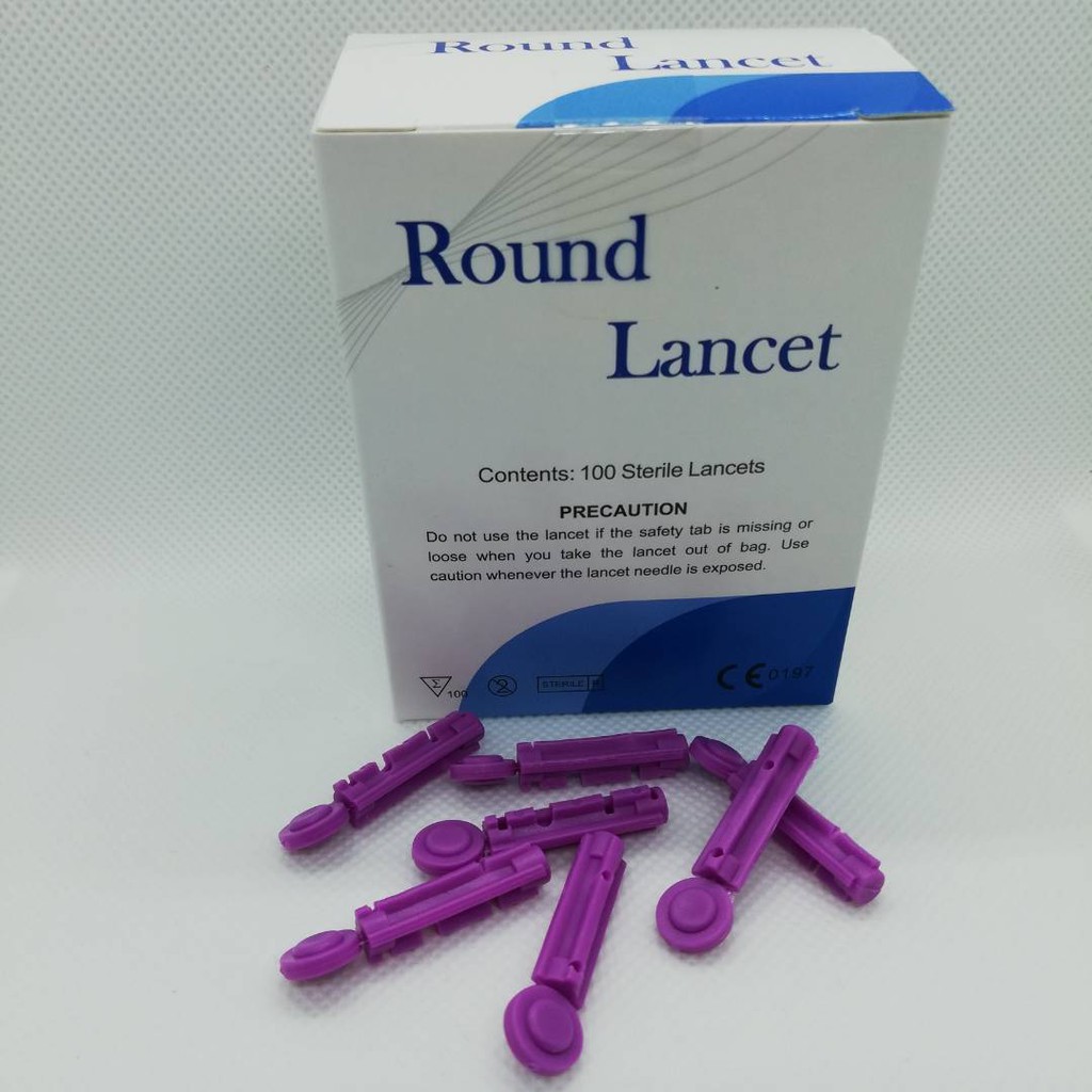 Round Lancet 100’s Sterile Lancet | Shopee Malaysia