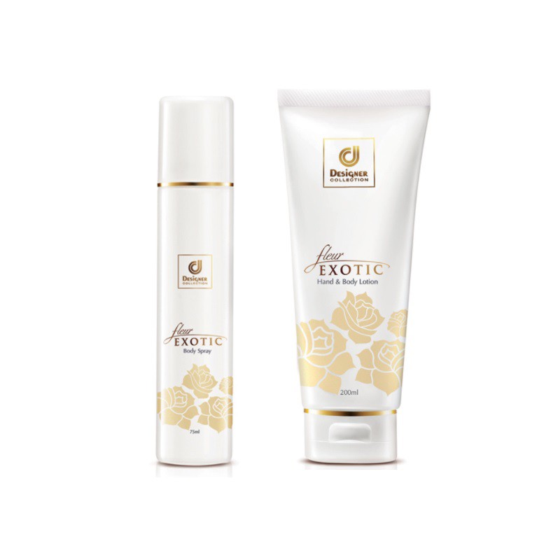 Designer Collection Fleur Exotic Body Spray & Body Lotion (Cosway ...