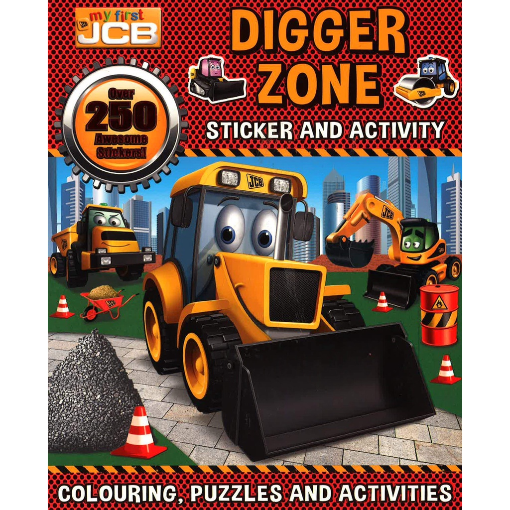 (BX) S & A Jcb My First Jcb Digger Zone Sticker And Activity (ISBN ...