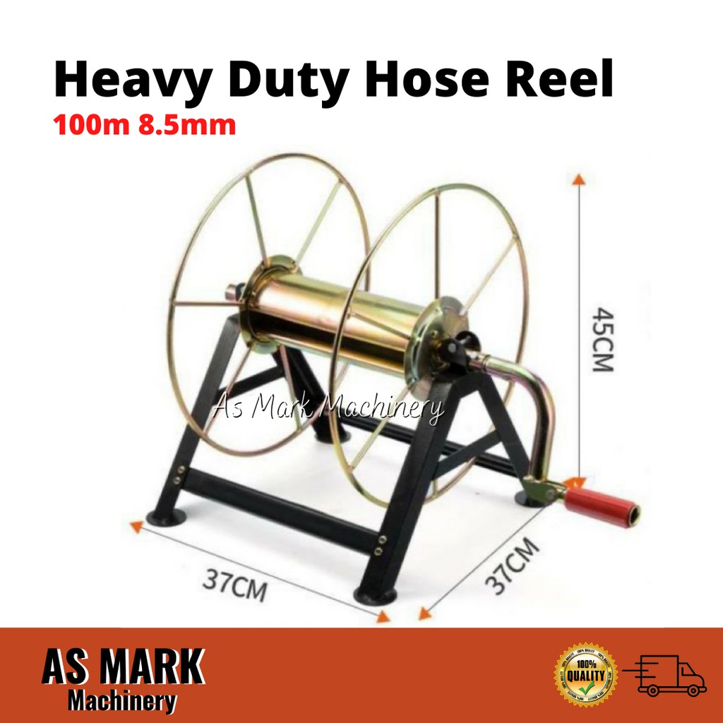 Heavy Duty Hose Reel / Pipe Roller Fit 100M 8.5MM Power Sprayer ...