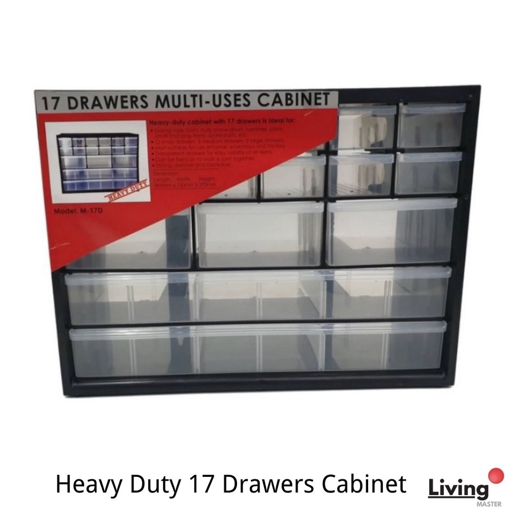Heavy Duty Cabinet, Drawer 17 Drawers Drawer Storage Box Organizer ...