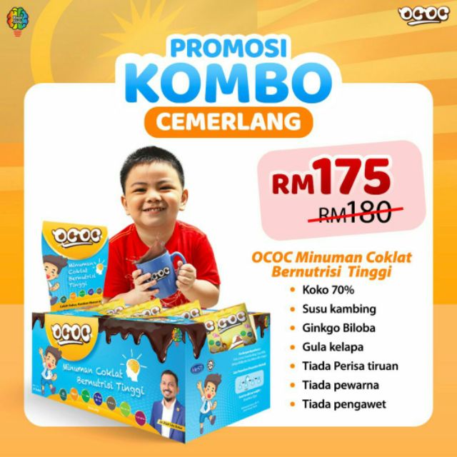 OCOC Kombo Cemerlang 7tahun ke dewasa (34 sachet) | Shopee Malaysia