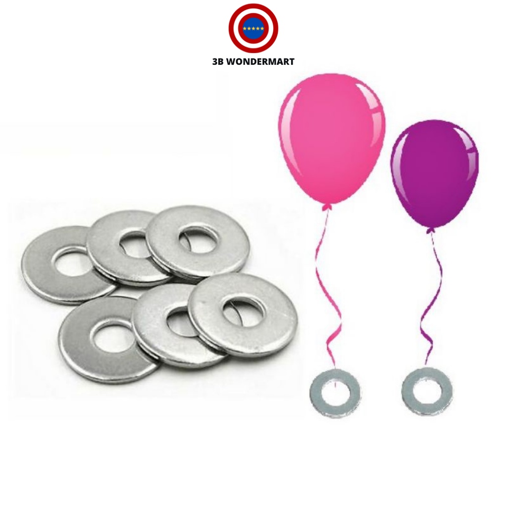 10pcs Round Metal Helium Balloons Ring Weights for Party Decoration ...