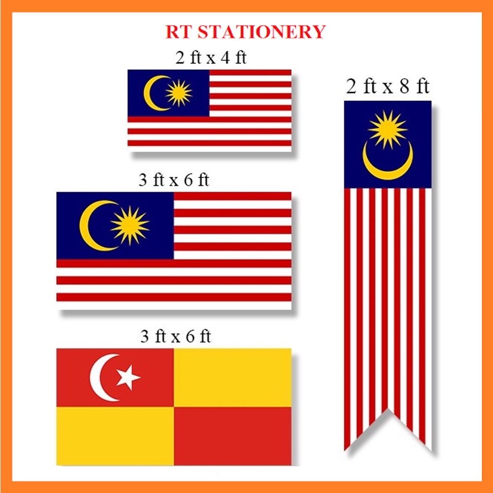 2x4/3x6/2x8 Bendera/Flag Malaysia/Negeri *READY STOCK* | Shopee Malaysia