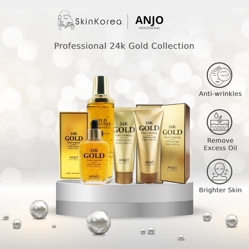 ANJO Professional 24k Gold Collection ( Cleanser, Ampoule, Essence ...