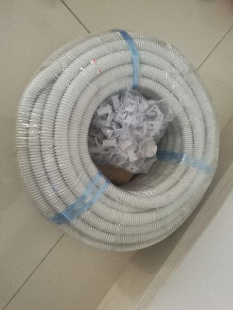 (E23) superflex pvc conduit corrugated flexible pipe 40meters = 1 roll ...