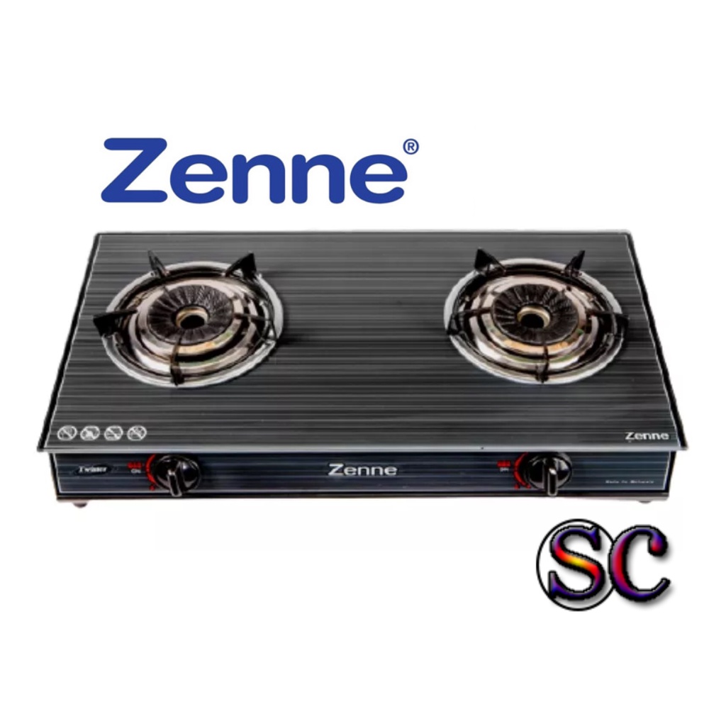 ZENNE GAS COOKER GST211-G (2 BURNER) | Shopee Malaysia