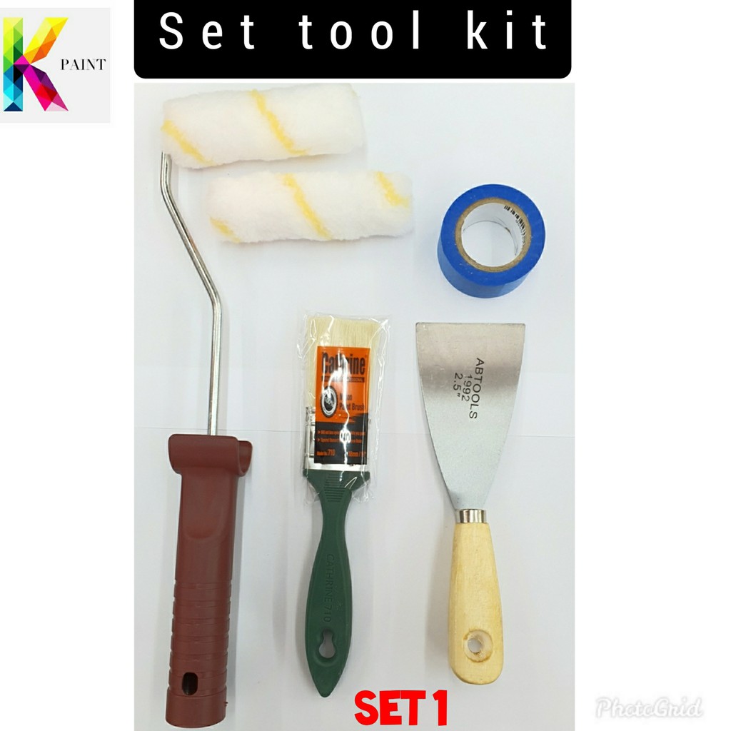 FULL SET TOOL KIT (ALAT UNTUK CAT) | Shopee Malaysia