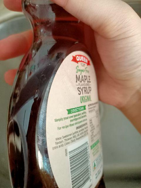 QUEEN SUGAR FREE MAPLE FLAVOURED SYRUP 355ML | Shopee Malaysia