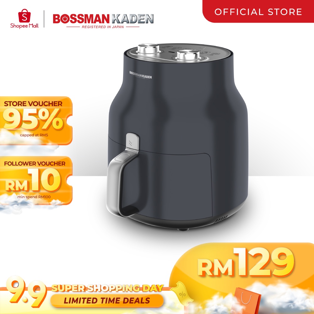 Bossman Kaden Air Fryer EAFURAIYa Series BK480 | Shopee Malaysia