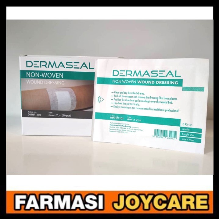 Dermaseal Non-Woven Wound Dressing 1 BOX (6x7cm/ 10x10cm/ 10x20cm ...