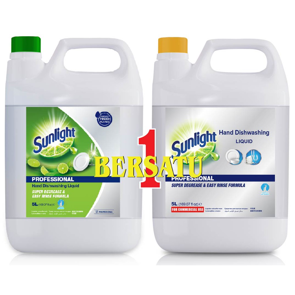 SUNLIGHT HAND DISH WASHING LIQUID 5L FOR PROFESSIONAL | Shopee Malaysia