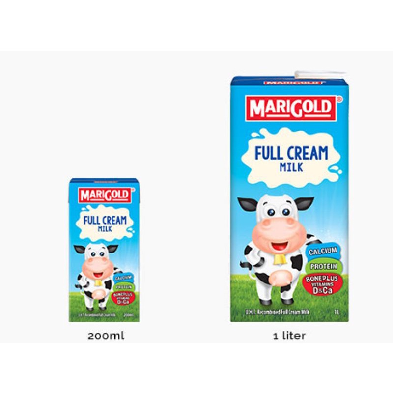 Marigold UHT Full Cream Milk 1L / 200ml | Shopee Malaysia