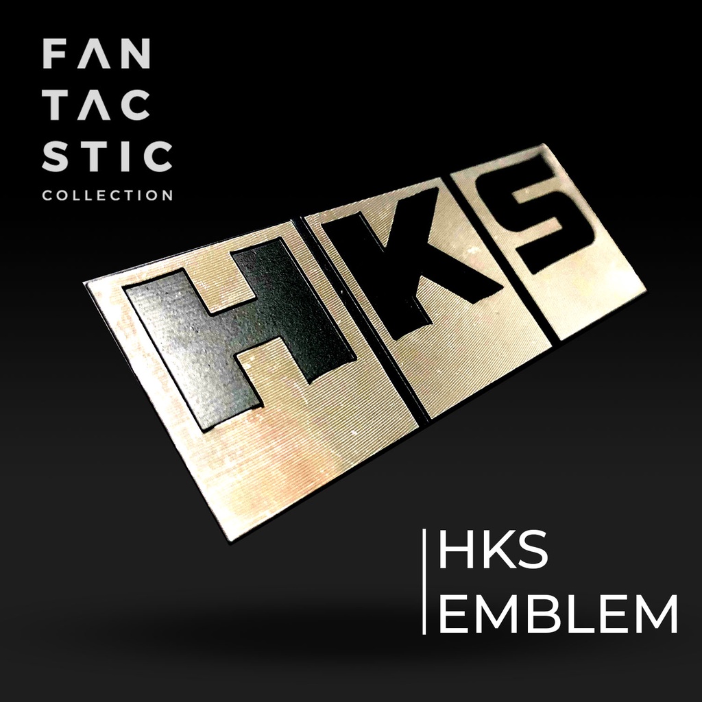 HKS Logo Stickers 3D Metal Emblem (90mm X 35mm) | Shopee Malaysia