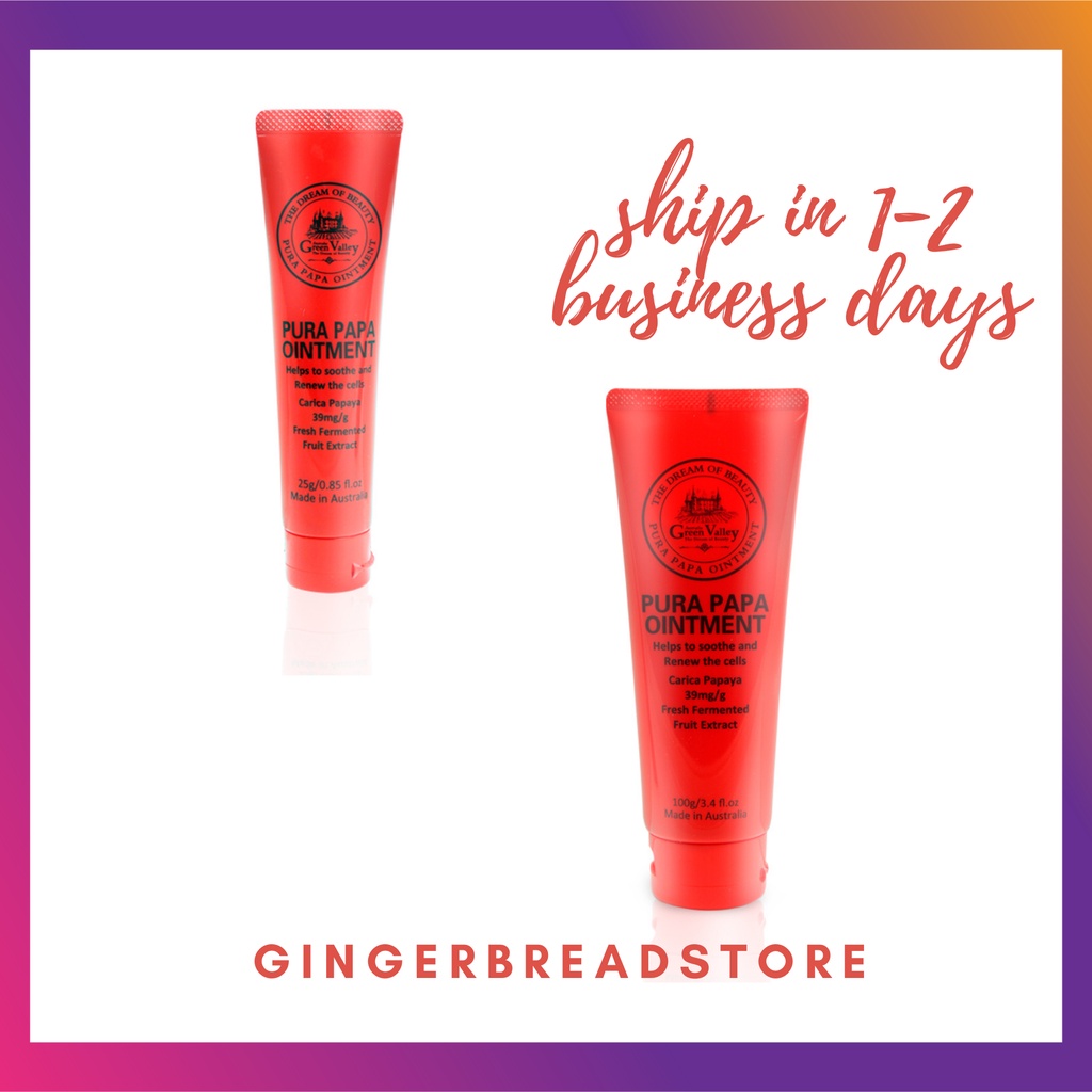 [Ready Stock] Green Valley Pura Papa Ointment - Fermented Carica Papaya ...
