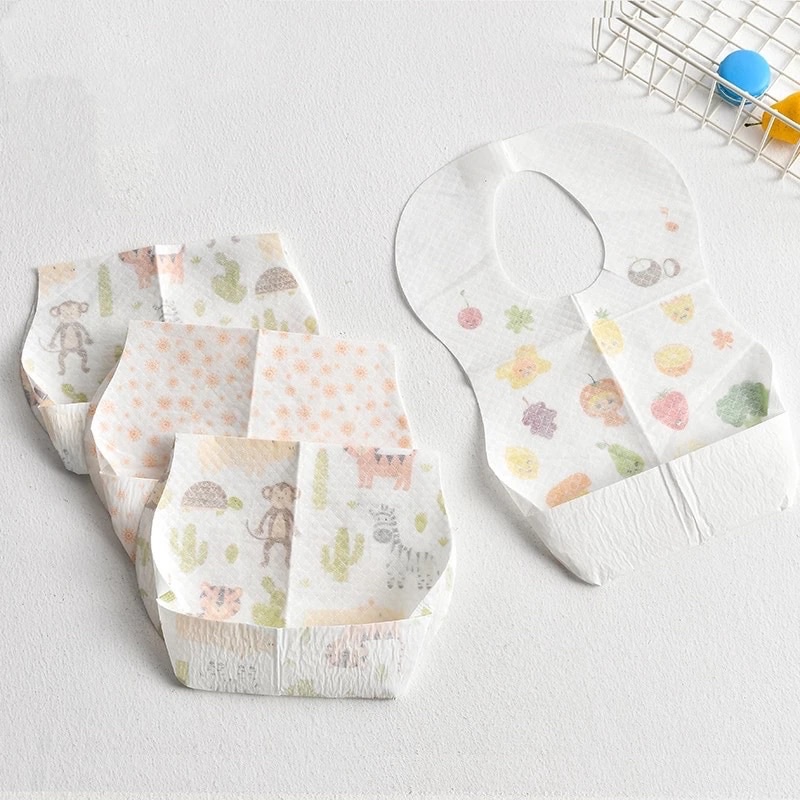 Ready Stock 🇲🇾 Disposable baby bibs ( 10pcs-individual packaging ...