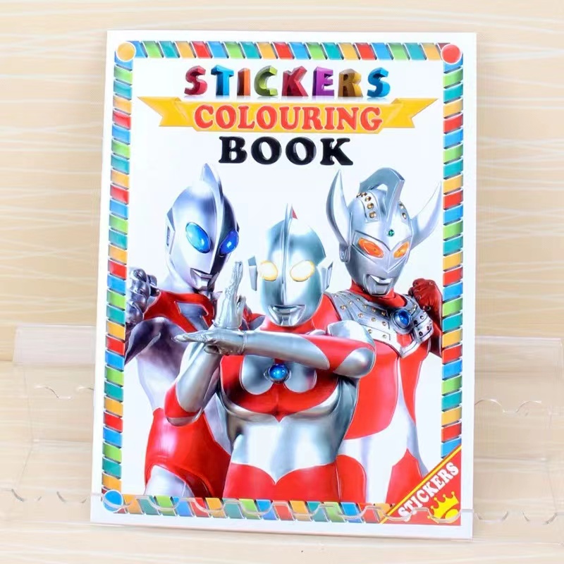 Ultraman Sticker & Coloring Book A4 | Buku Mewarna Pelekat Kanak Tadika ...