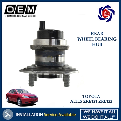 Toyota Altis ZZE121 ZZE122 Rear Wheel Bearing Wheel Hub (1pc) | Shopee ...