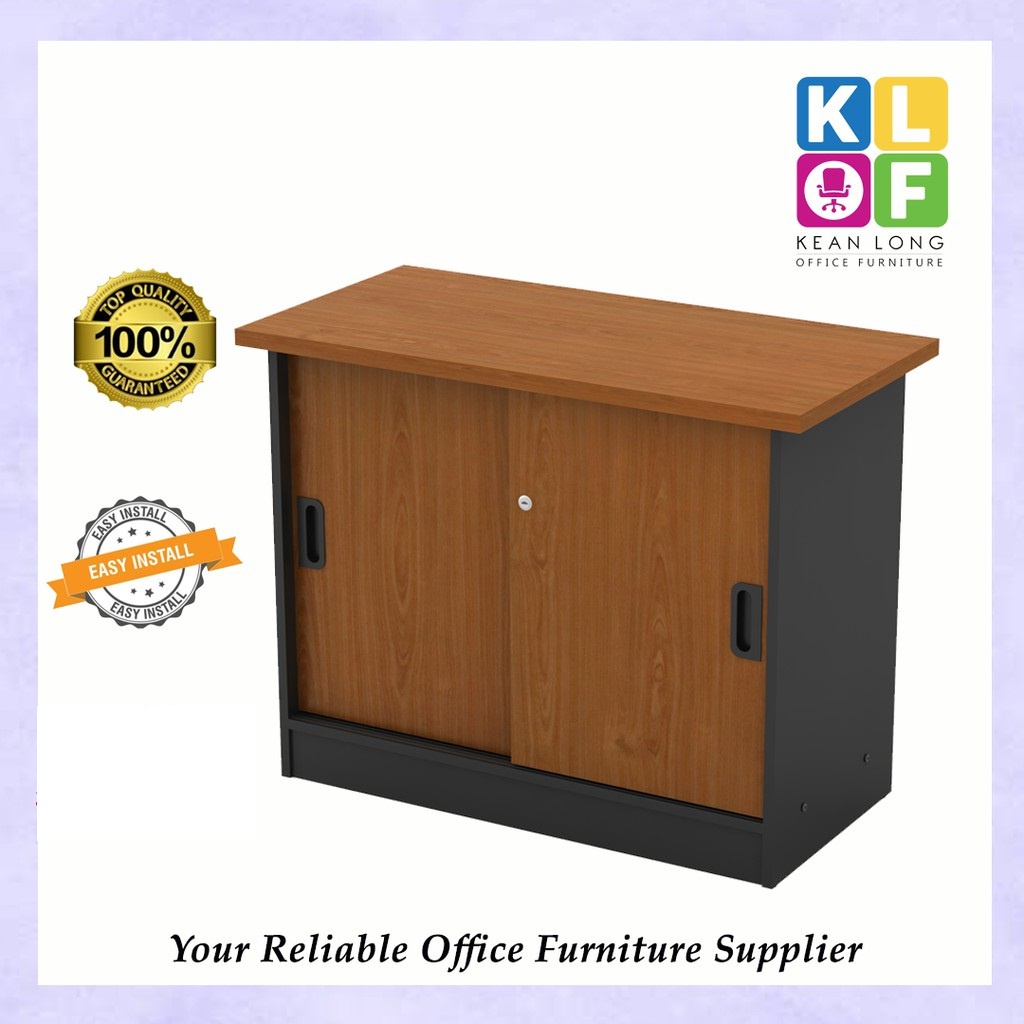 KLOF Sliding Door Side Cabinet/ Kabinet Rendah Berpintu Sliding ...