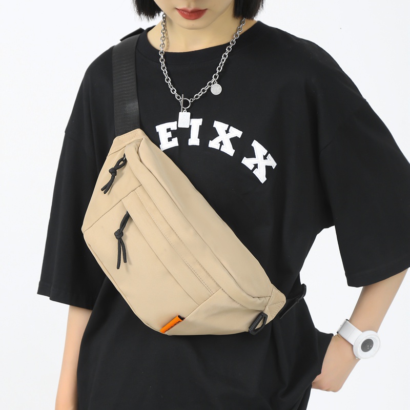 Korean Fashion Nylon Waterproof Men Chest Pack Pouch Bag Crossbody Bag ...