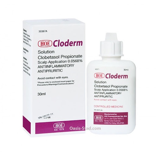 Cloderm Clobetasol Scalp Application 005 Antiinflammatory Antipruritic 30ml Shopee Malaysia