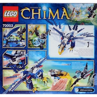 LEGO Chima 70003 Eris' Eagle Interceptor : 3 minifigures / mini Eagle ...