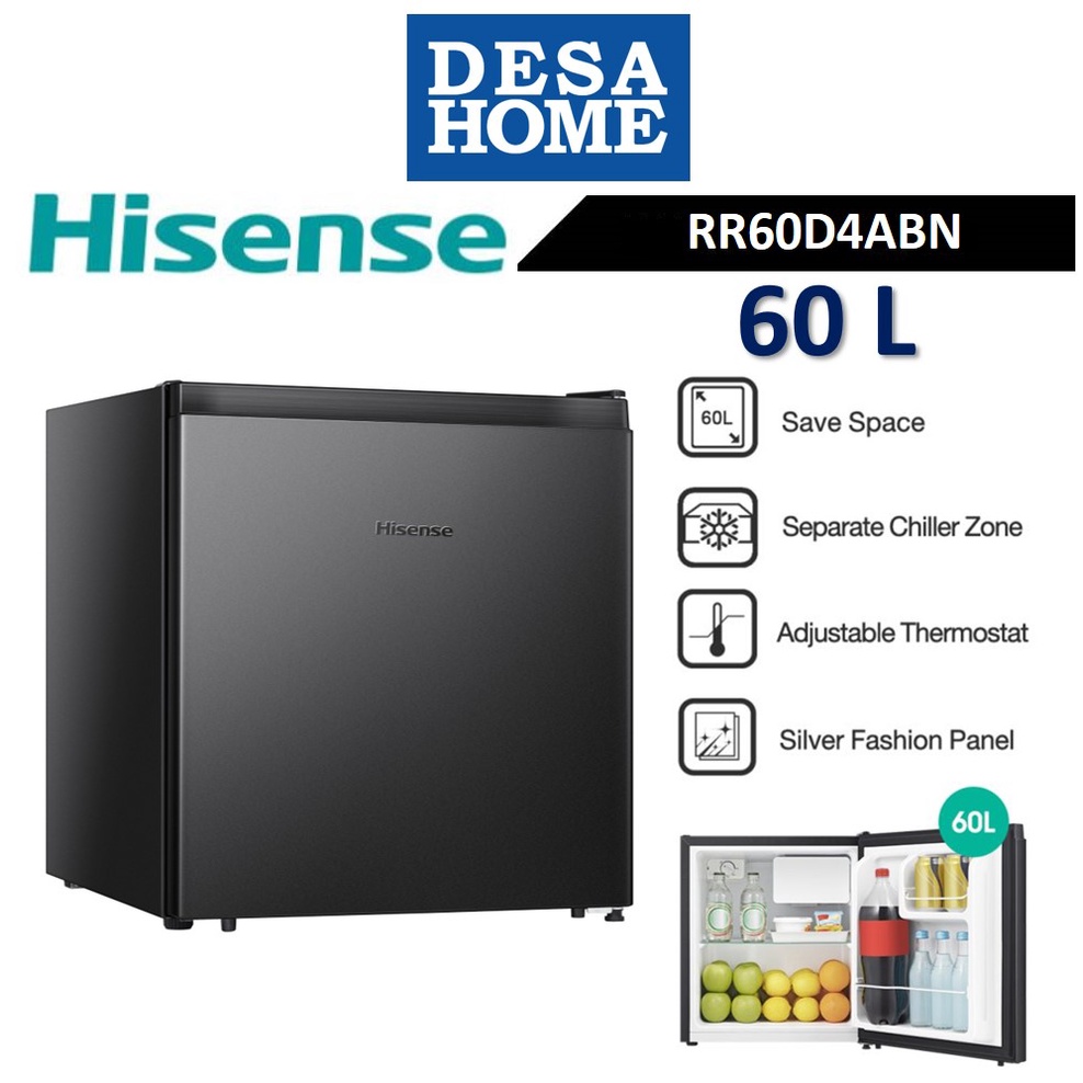 Hisense Mini Bar (60L) RR60D4ABN Replace RR60D4AGN | Shopee Malaysia
