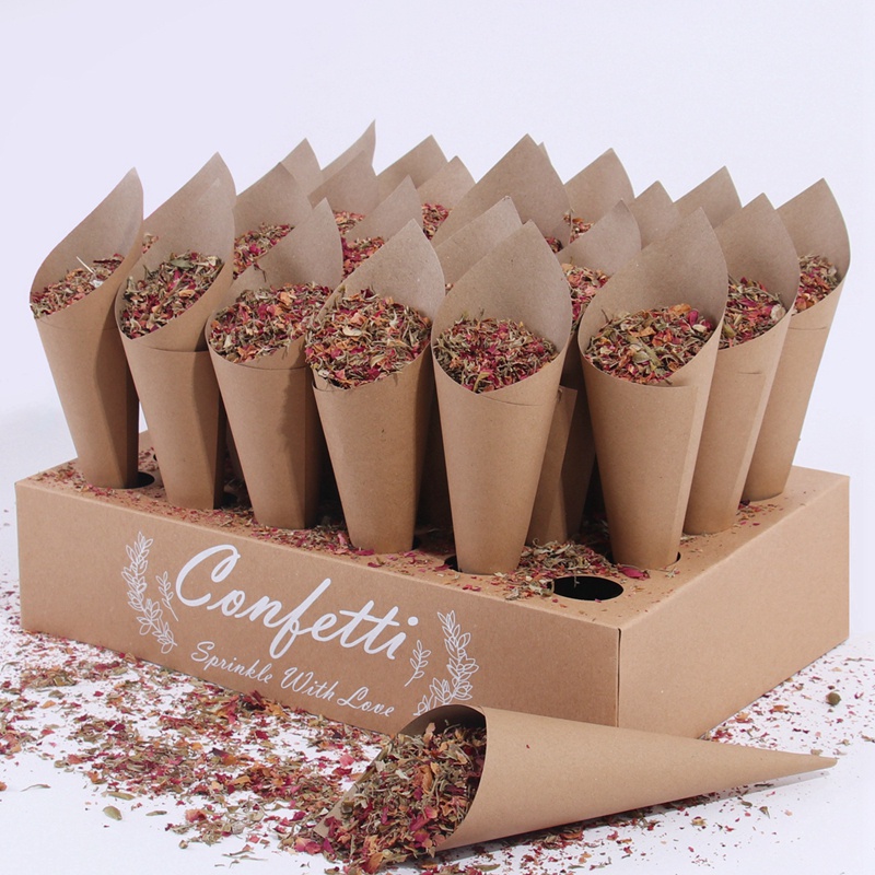 Party Confetti Cone Holder Box Confetti For Gift Box Wedding Stand Tray ...