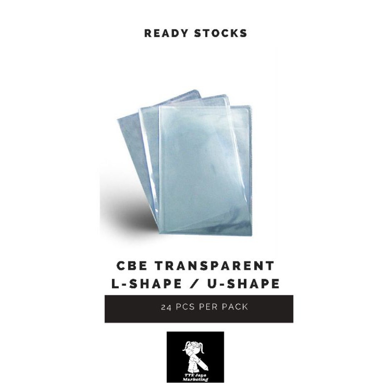 CBE A4 PVC CLEAR TRANSPARENT U SHAPE FOLDER , L SHAPE FOLDER | Shopee ...