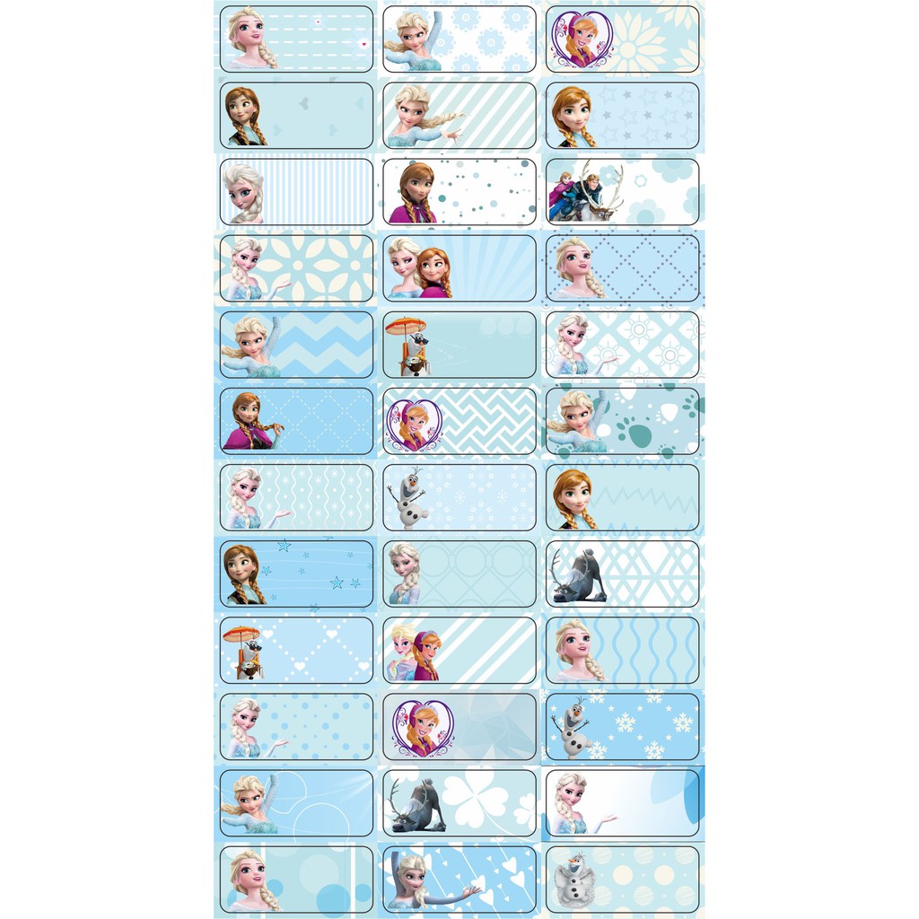 Frozen Name Sticker ,nama sticker | Shopee Malaysia