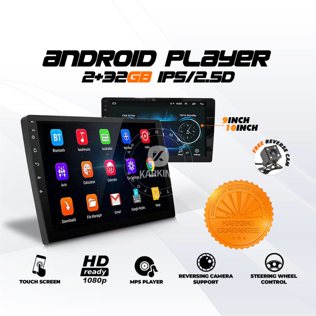 10.1 / 9 Inch Android Player Full Hd With Touch Screen Stereo Radio ...