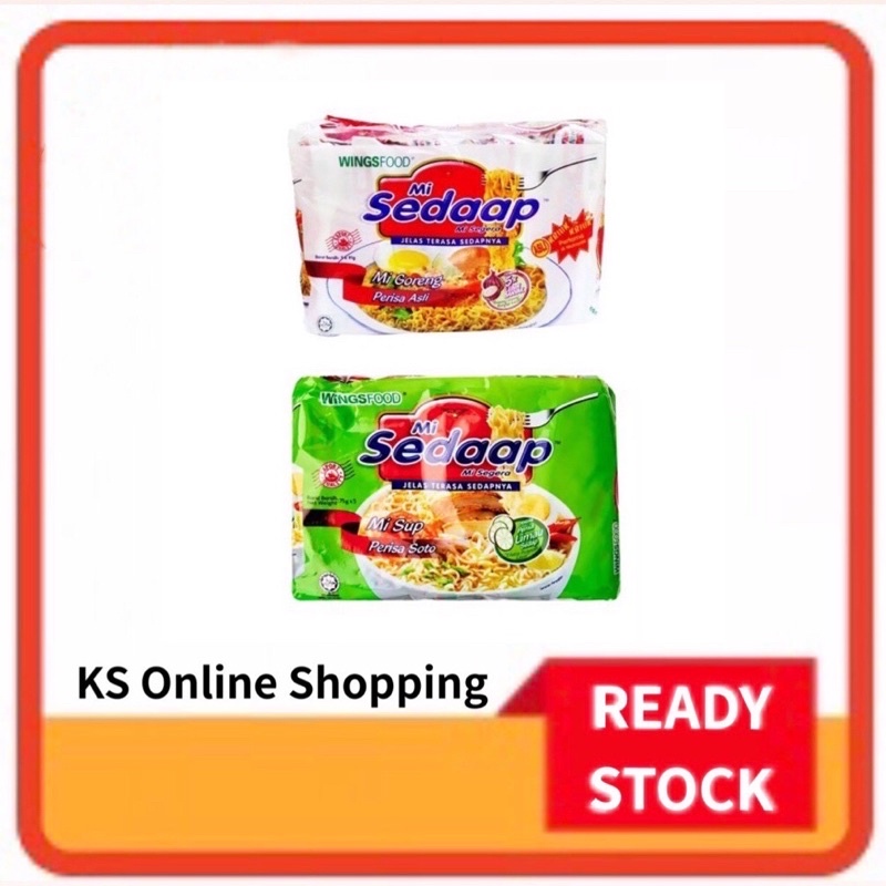 Mi Sedap Goreng Asli/Soto 5 x75g | Shopee Malaysia