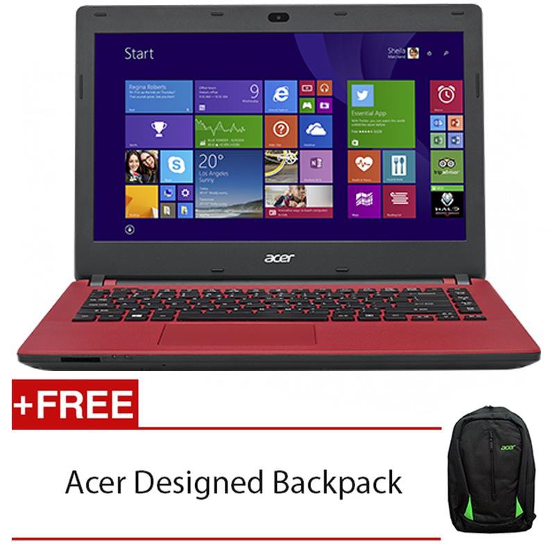 (NEW) Acer Aspire ES1-431-C1HP *N3160/4G/500G/Win10* (14' RED) | Shopee ...