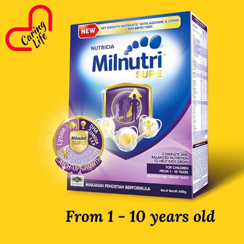 NUTRICIA Milnutri SURE (600g) - COMPLETE AND BALANCED NUTRITION TO HELP ...