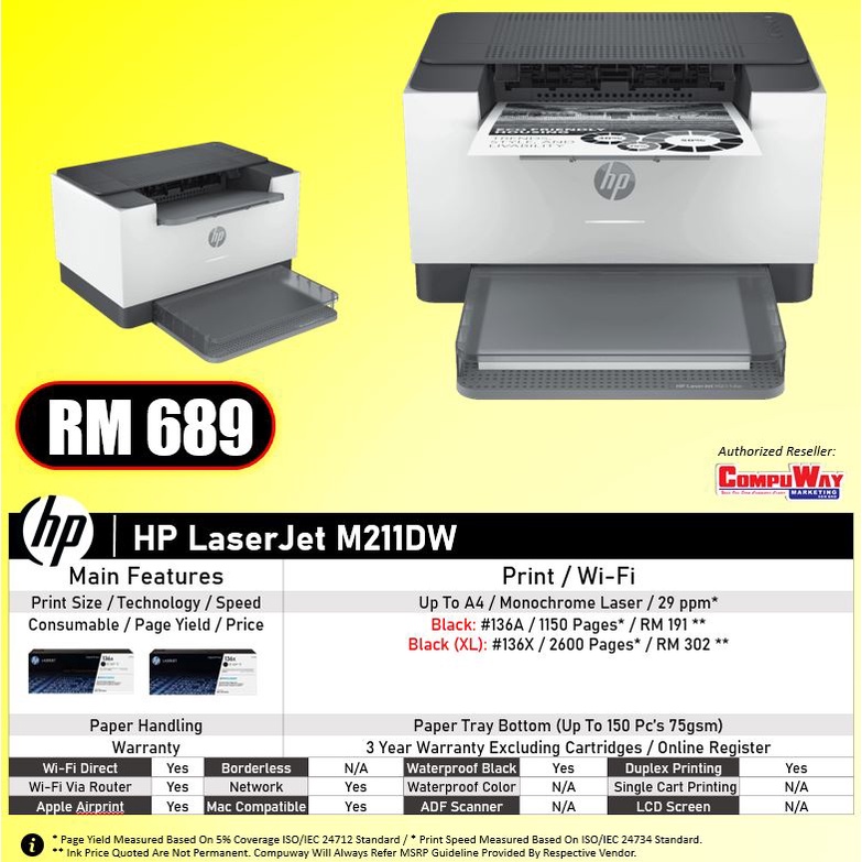 HP LASERJET M211DW PRINTER | Shopee Malaysia