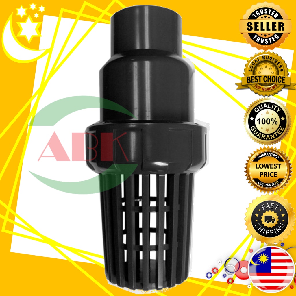 IONE IRRIGATION PVC BALL FOOT VALVE (1 / 1-1/4 / 1-1/2 INCH) | Shopee ...