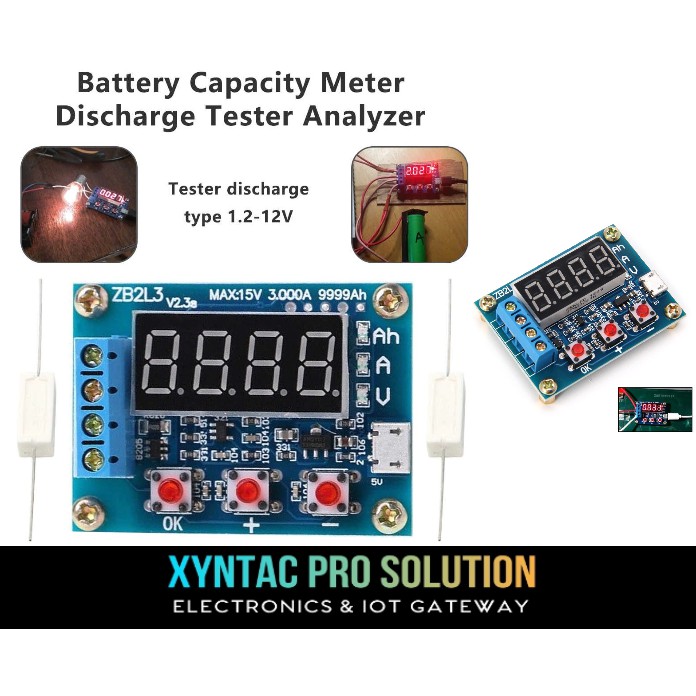 ZB2L3 18650 Li-ion Lithium Polymer Battery Capacity Tester External ...