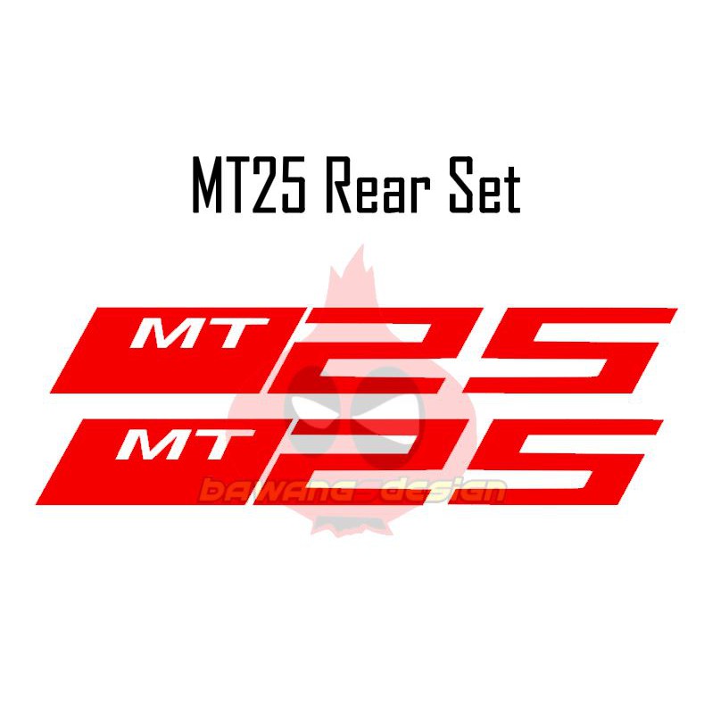 MT25 Rear Set Sticker Yamaha Motor Decals | Shopee Malaysia