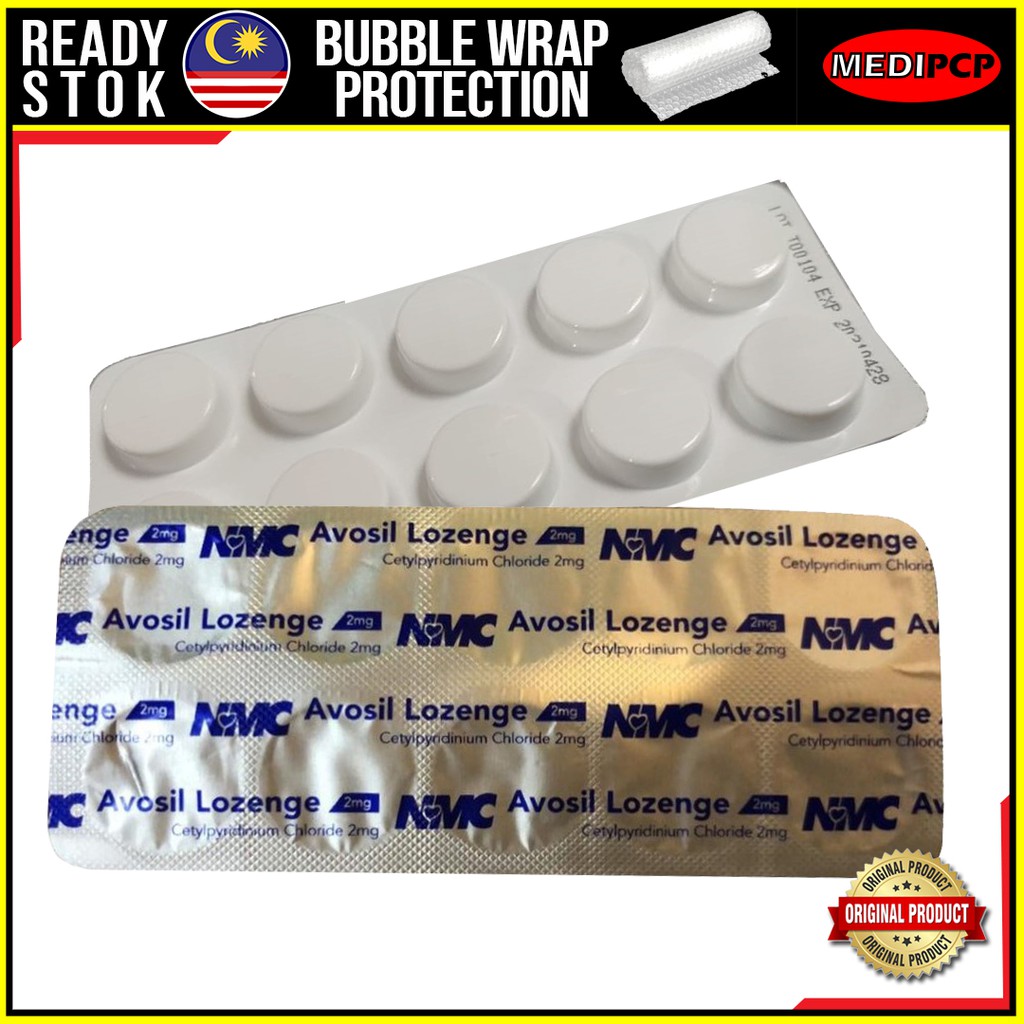 (10 Tablets) S A L E ! ! ! UBAT KEMAM [Avosil Lozenge 2mg] | Shopee ...