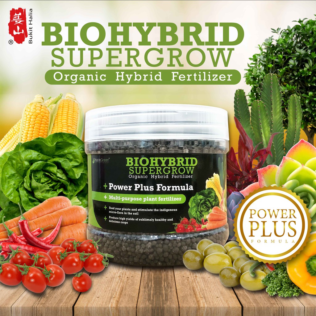 BIOHYBRID SuperGrow Organic Fertilizer 1KG, BAJA ORGANIK Pertumbuhan ...