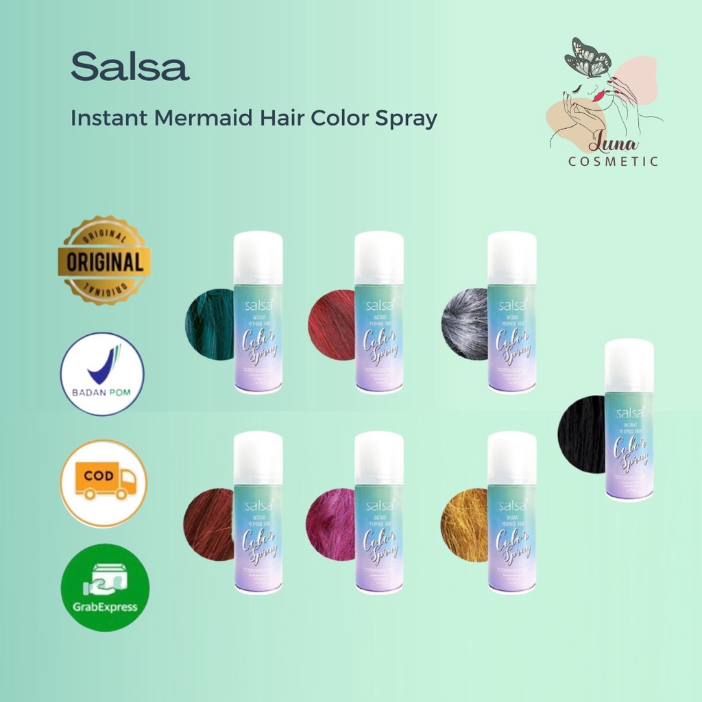Salsa Instant Mermaid Hair Color Spray - Temporary Hair Polish | Shopee ...