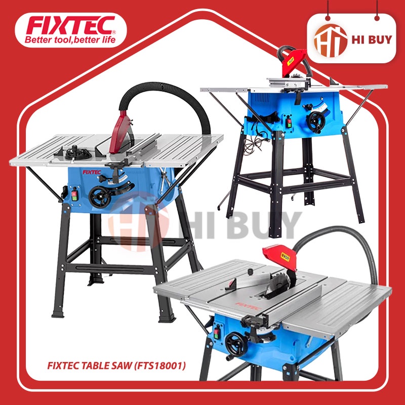 FIXTEC TABLE SAW (FTS18001)/ ORIGINAL 100% FIXTEC/ HEAVY DUTY WOOD ...