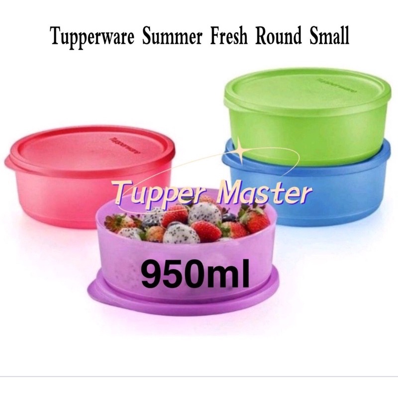 Tupperware Summer Fresh Summer Fresh Round Small 950ml (1pcs) | Shopee Malaysia