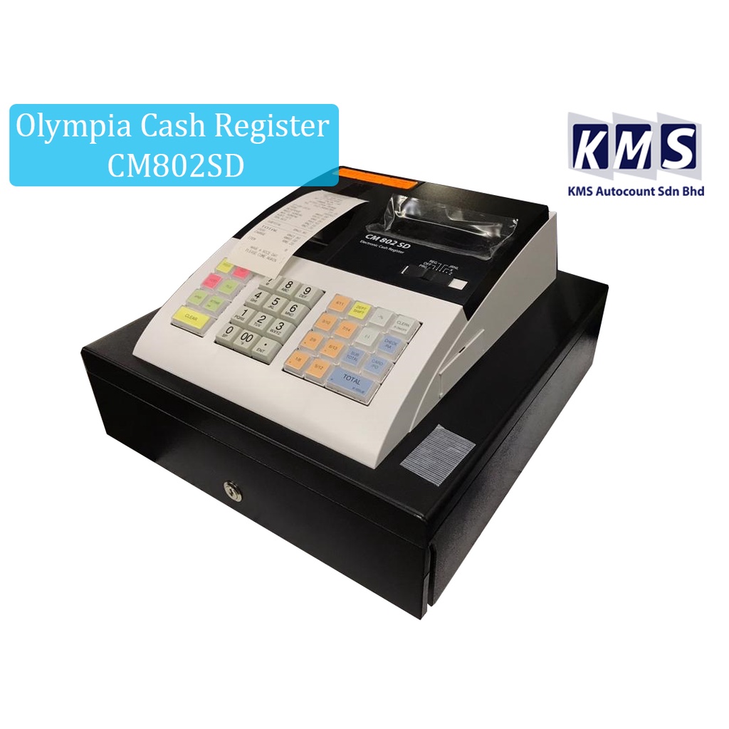 Olympia Cash Register Machine CM802SD | Shopee Malaysia