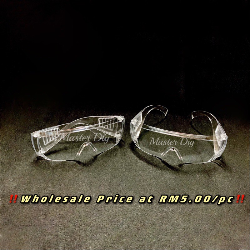 ‼️ Ready Stock ‼️clear Safety Goggles Eye Protection Ppe Glasses Goggle Spec Eyeglasslarge