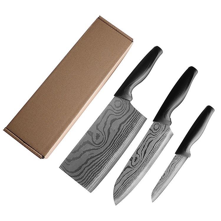 Knife Set 3 in 1 / set pisau dapur/Stainless steel/Pisau Viral Set ...